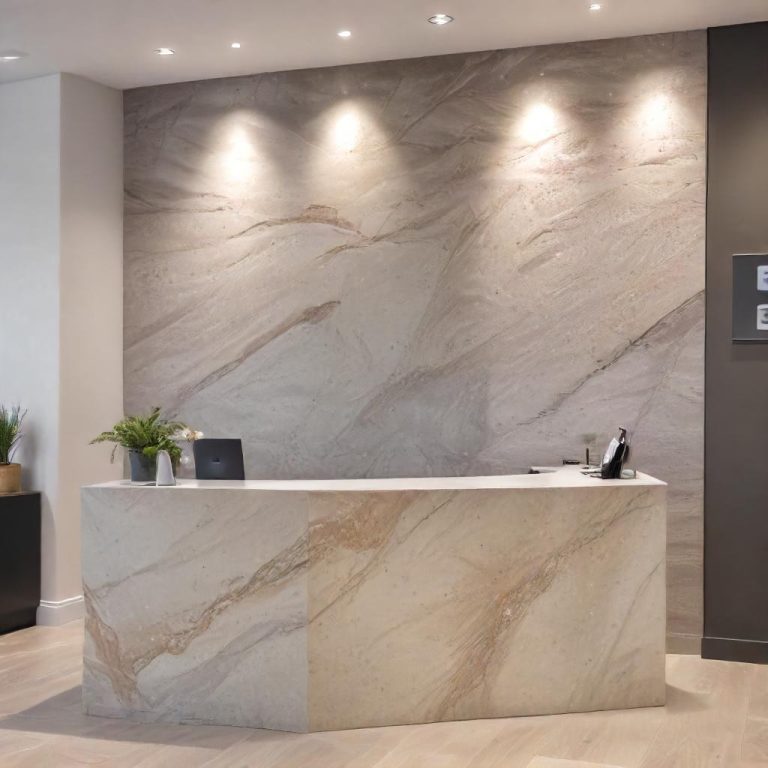 Unveiling the Grandeur of Stone Reception Desks with Hans International